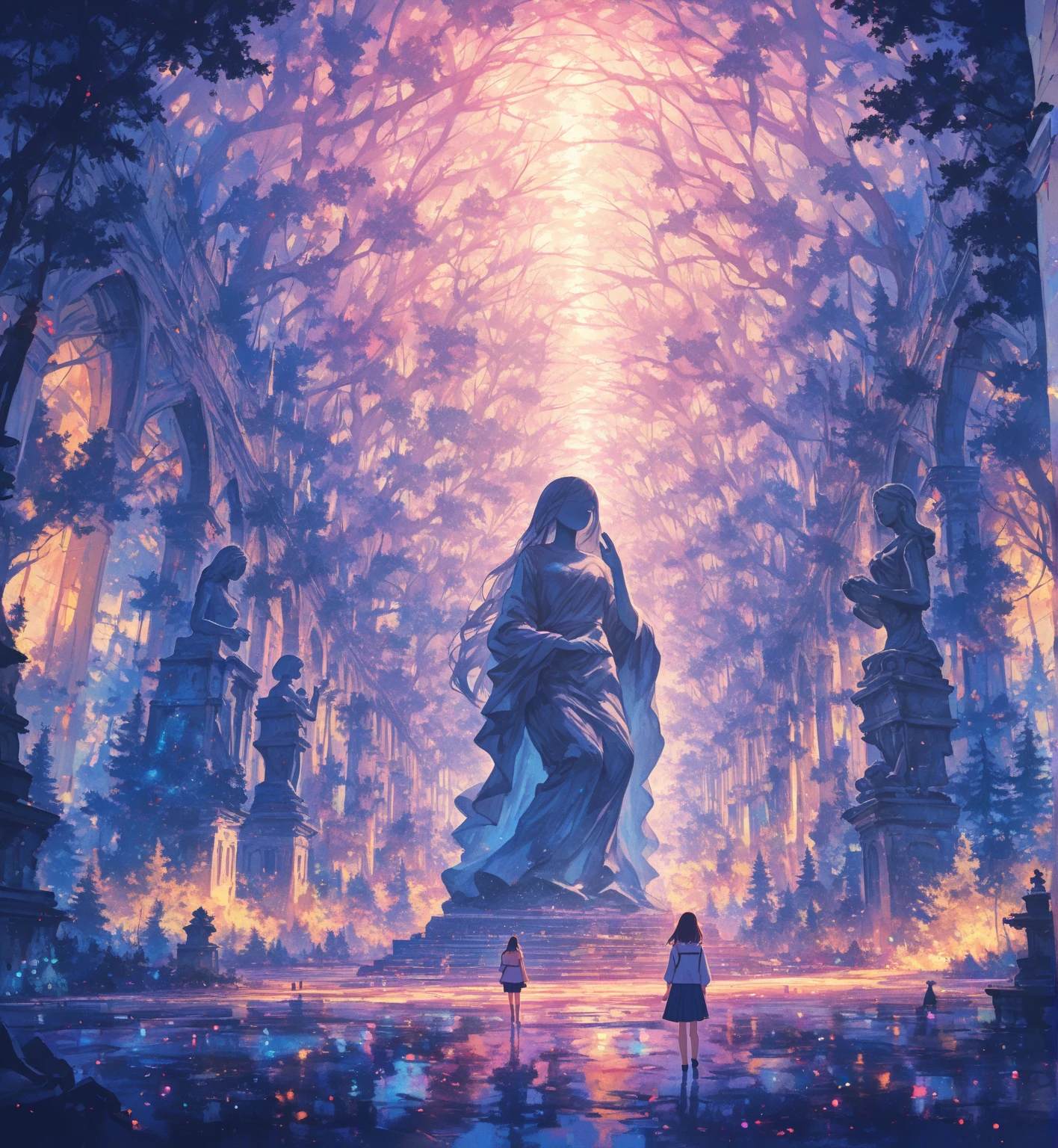 kawaii anime, soft light, creative scenery panorama, pastel art - SeaArt AI