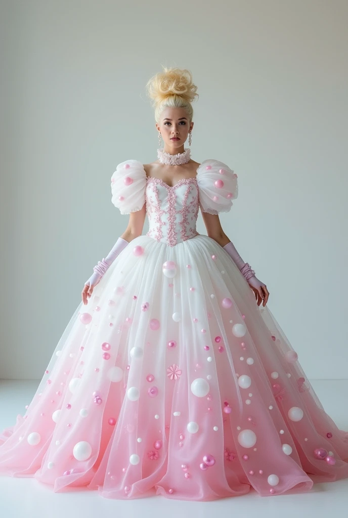 A captivating and realistic full-body portrait of a woman performer ...