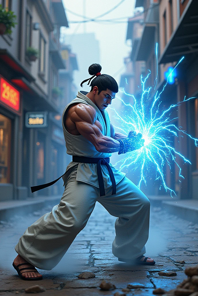 Street fighter, Hadouken - SeaArt AI