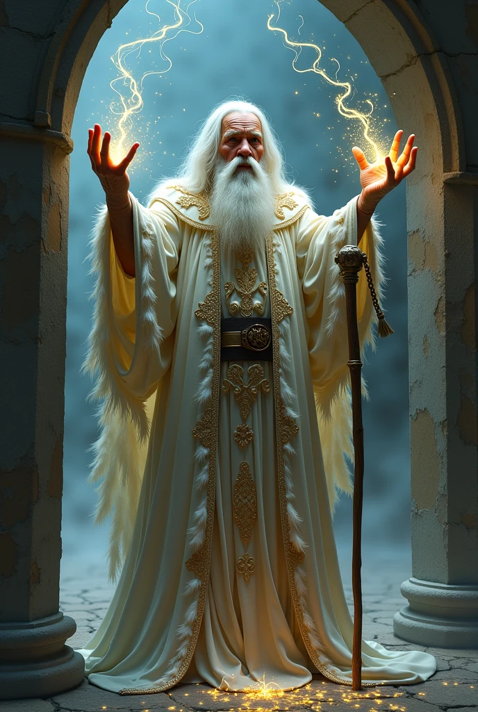 I want you to make a kind of wizard , without a bone wizard cap wearing ...