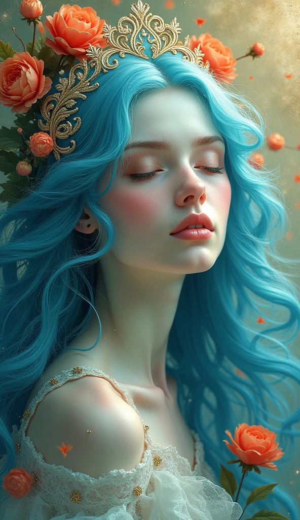 Photorealistic, ethereal portrait, digital art, fantasy, surreal ...