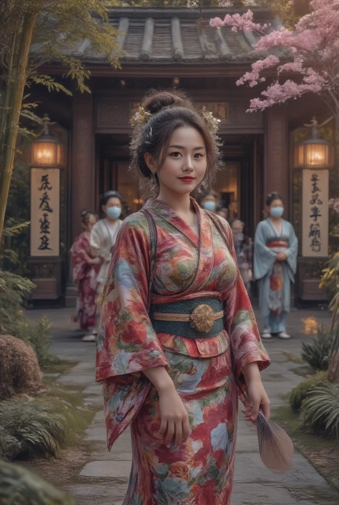 A picture of a coming-of-age ceremony ，on which was depicted a ...