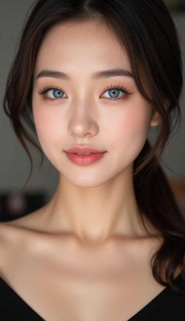 Un visage féminin avec des traits harmonieux et intemporels. Une ...