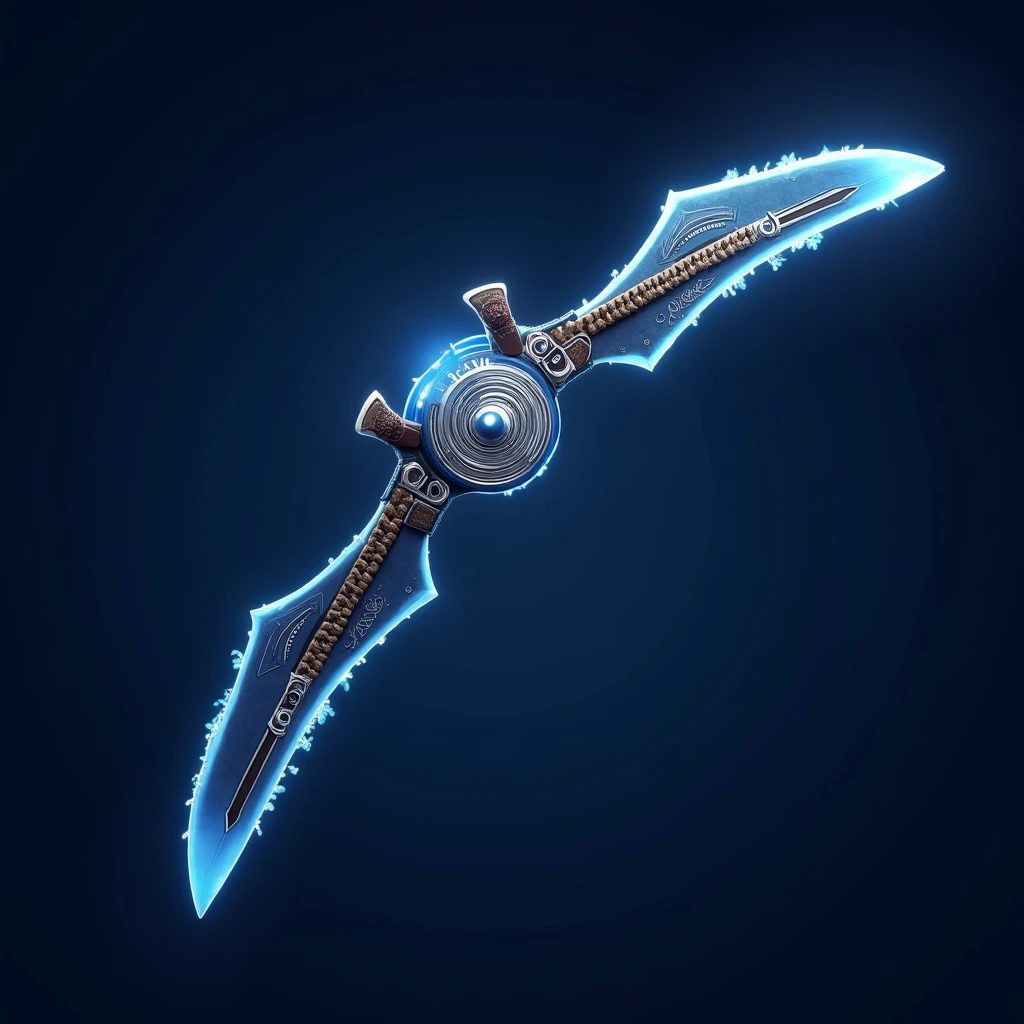 A magical boomerang with an elegant design with tribal details and a ...