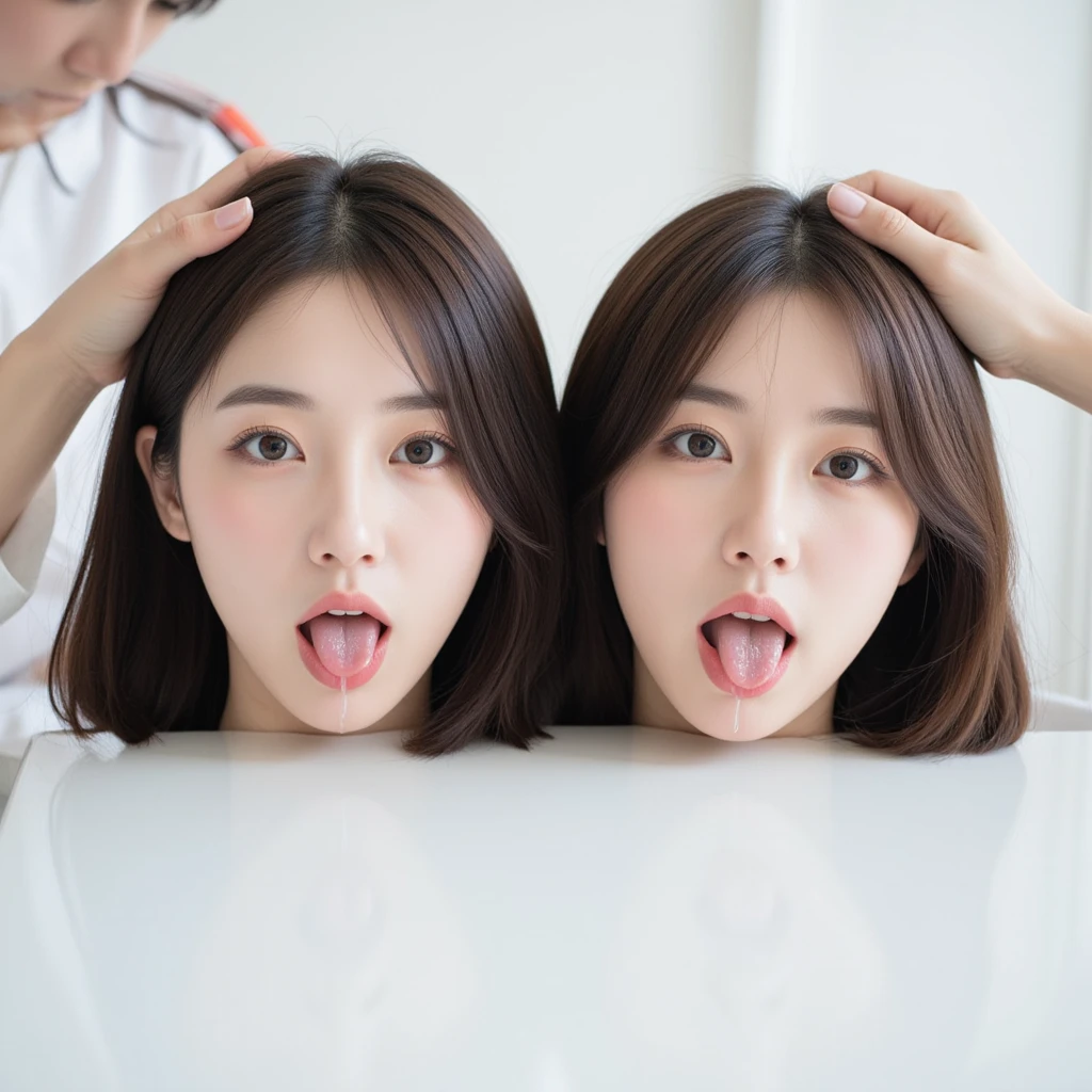Super realistic photo of two beautiful japanese young women's ...