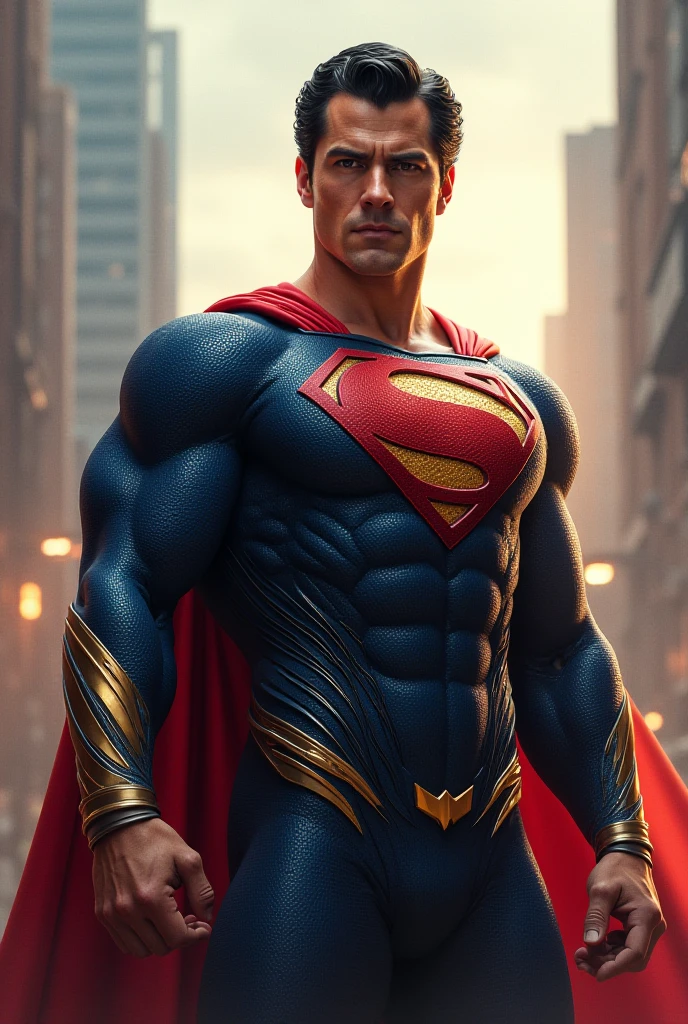 A fusion between Superman and Wonder woman, male version with short ...