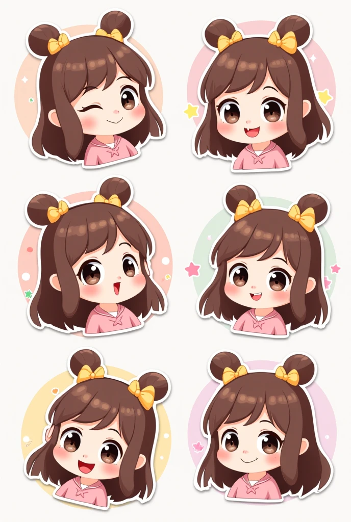 Cute girl ai stickers - SeaArt AI