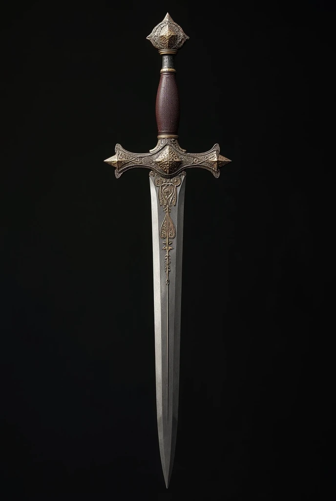 a dagger with old english embroideries in its hilt - SeaArt AI