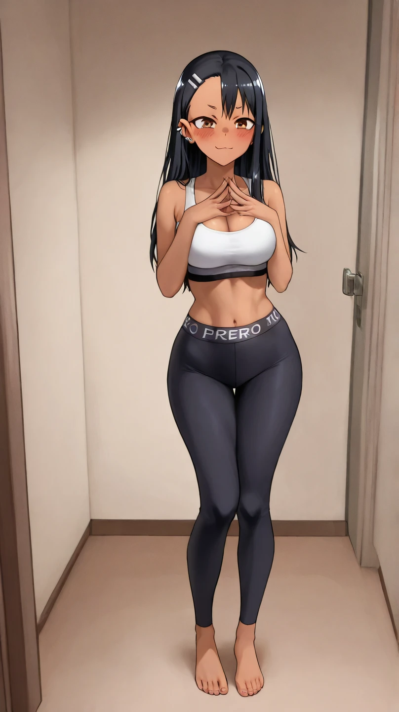 Nagatoro, n1kepr0 , large breasts , double ear piercing , erotic expression fac - SeaArt AI
