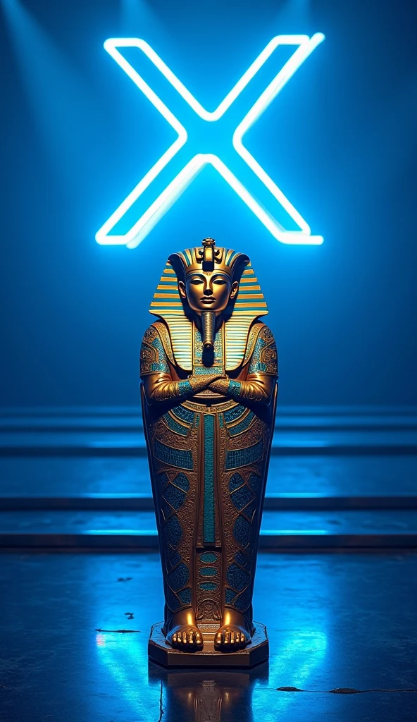 **Prompt:** "A realistic image of an intricately designed Egyptian ...