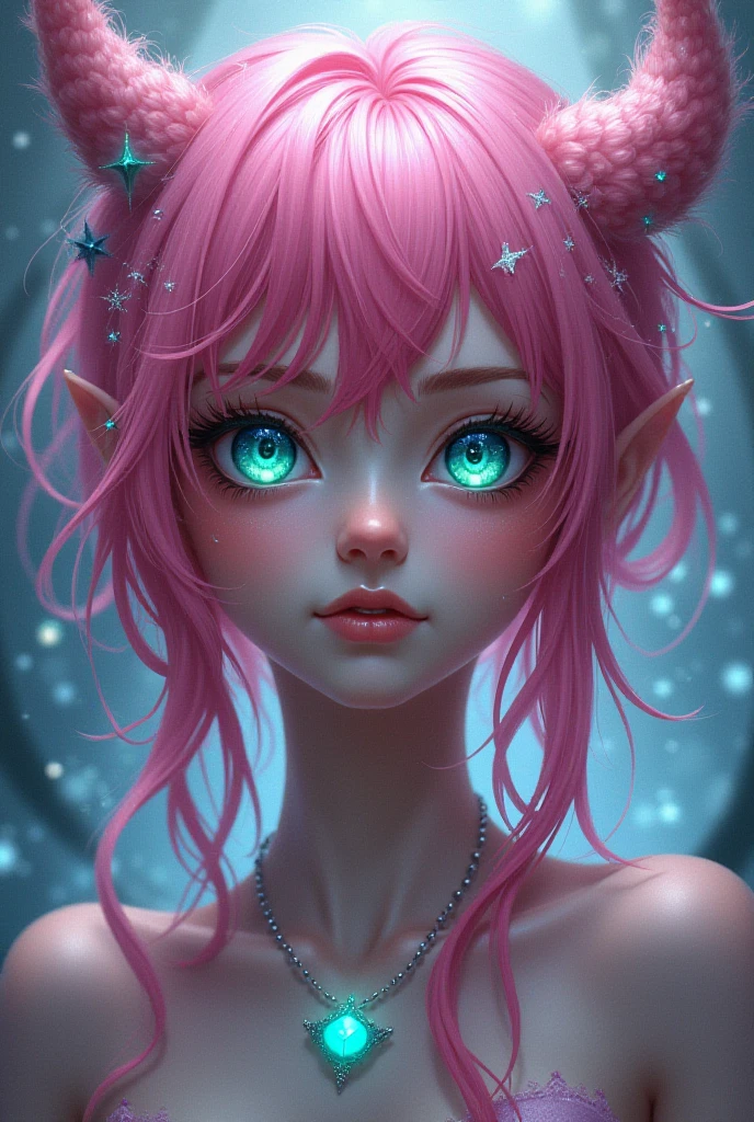 Shuudeo with pink hair and blue and green eyes - SeaArt AI