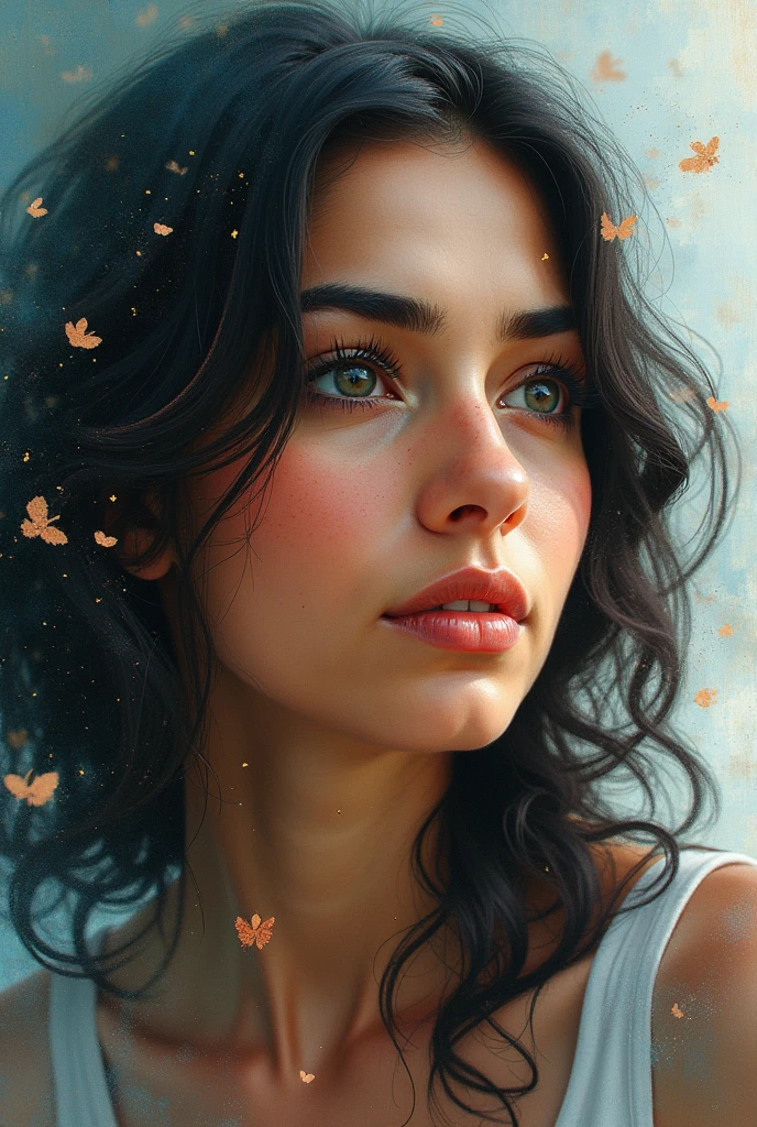 put on the writing scent of emotions/ Rebeca Macedo - SeaArt AI