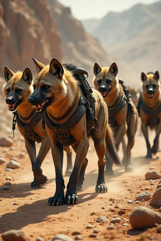 More hyenas soldiers - SeaArt AI