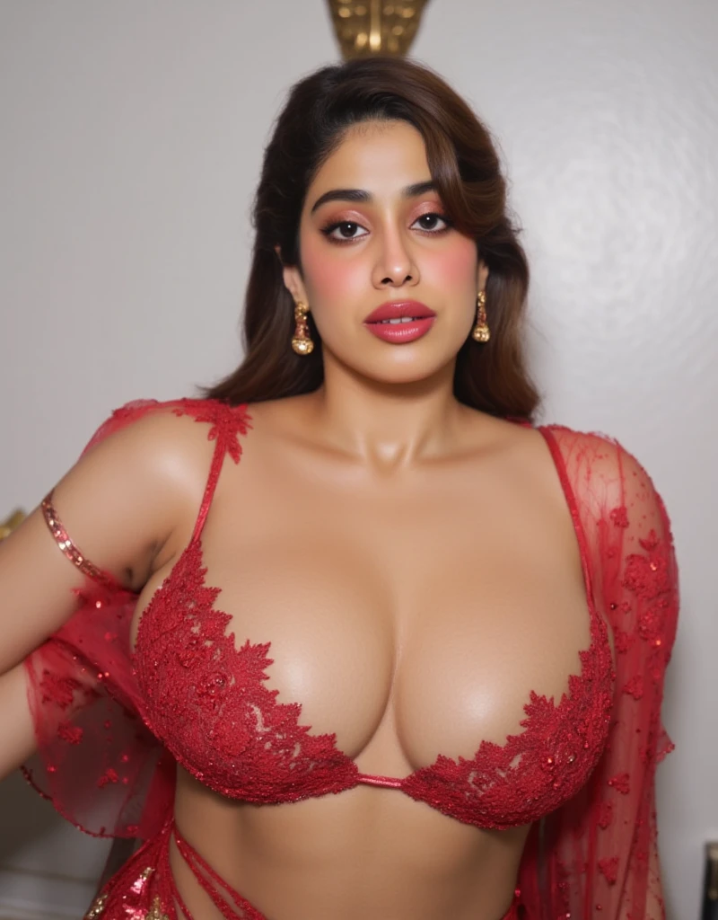 Big Janhvi Kapoor 1girl, High Resolution, Solo, Large breasts - SeaArt AI
