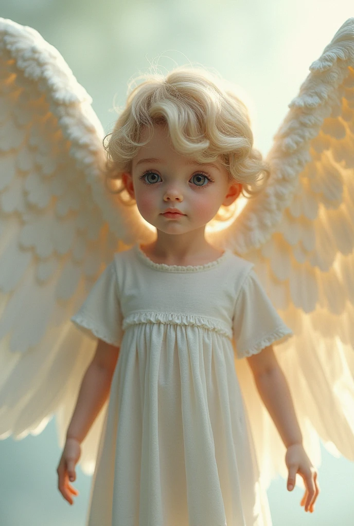 Angel with wings boy , written the name Gael Christian on the image ...