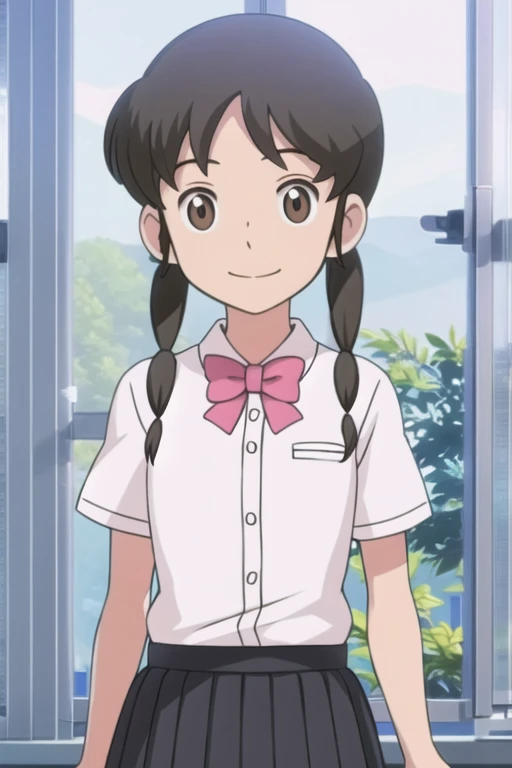 Ykwatch-natsume-1, twin tails, school uniform, bow tie, 1 girl - SeaArt AI