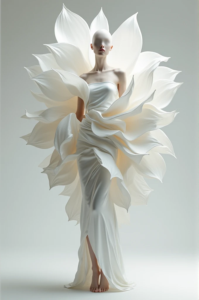 Modern art painting， depicts an unusually slender figure , striking ...