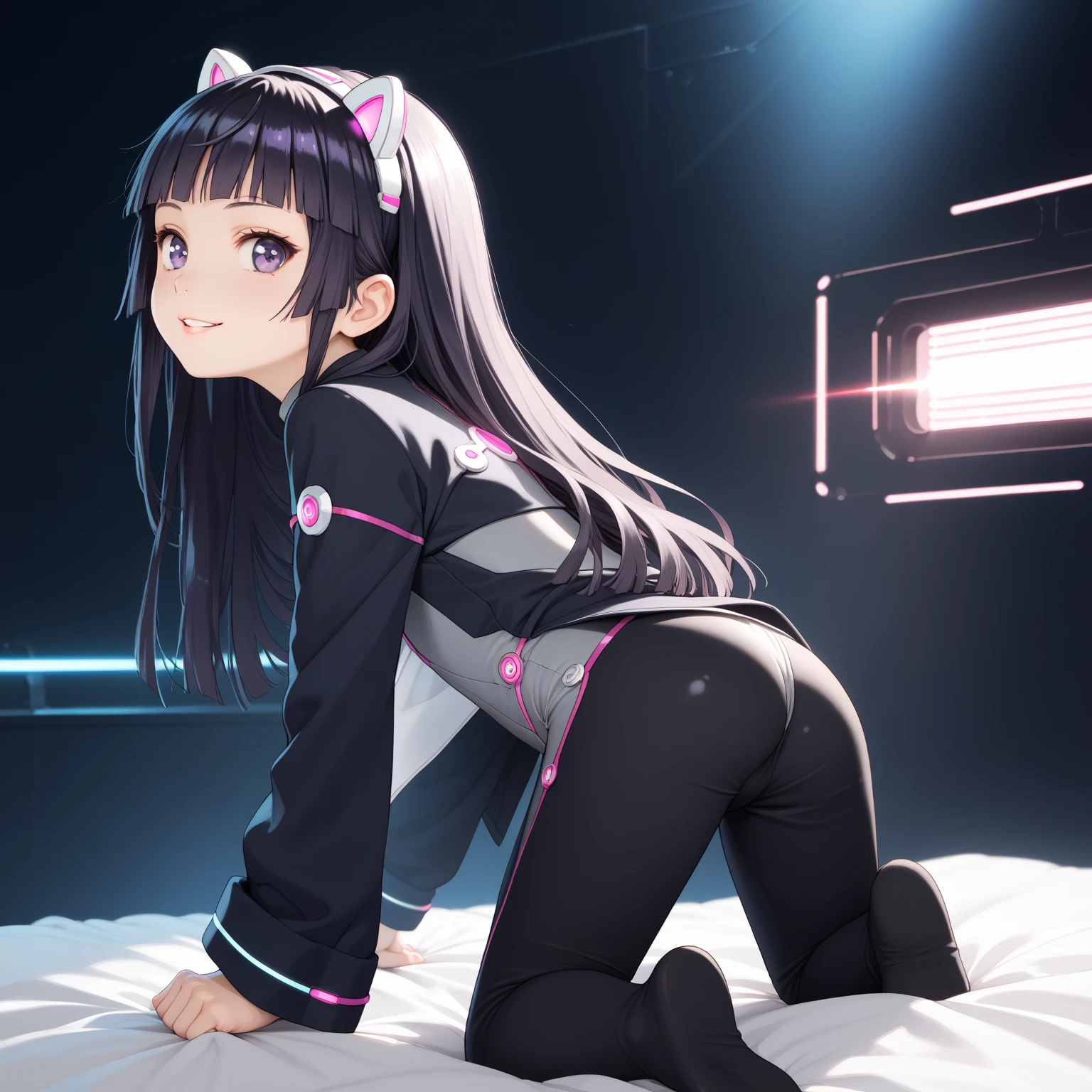 (a slender girl,) tsugumigc,aged up, teenager, solo, long hair - SeaArt AI