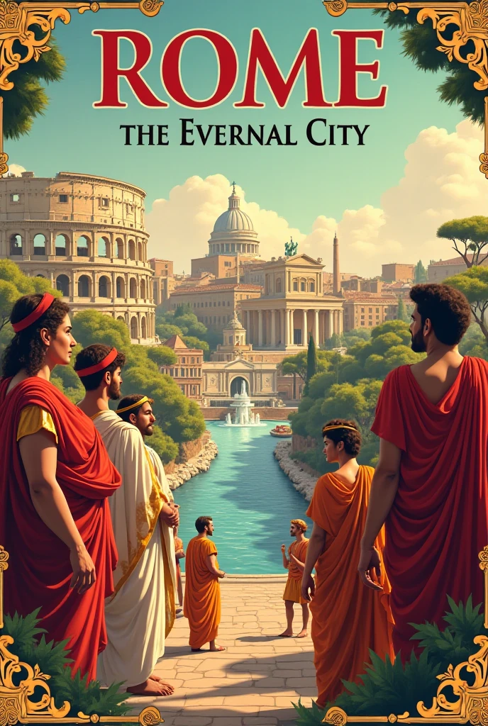 Rome tourism poster - SeaArt AI