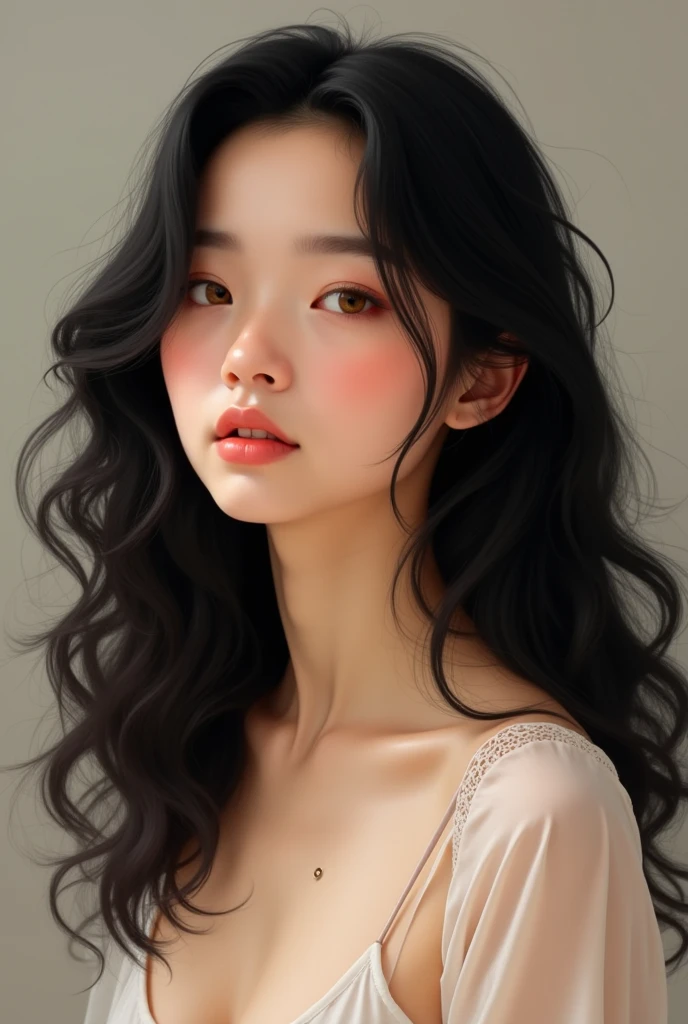 Leonie enjoys the full beauty of her father , petite figure, White pink ...