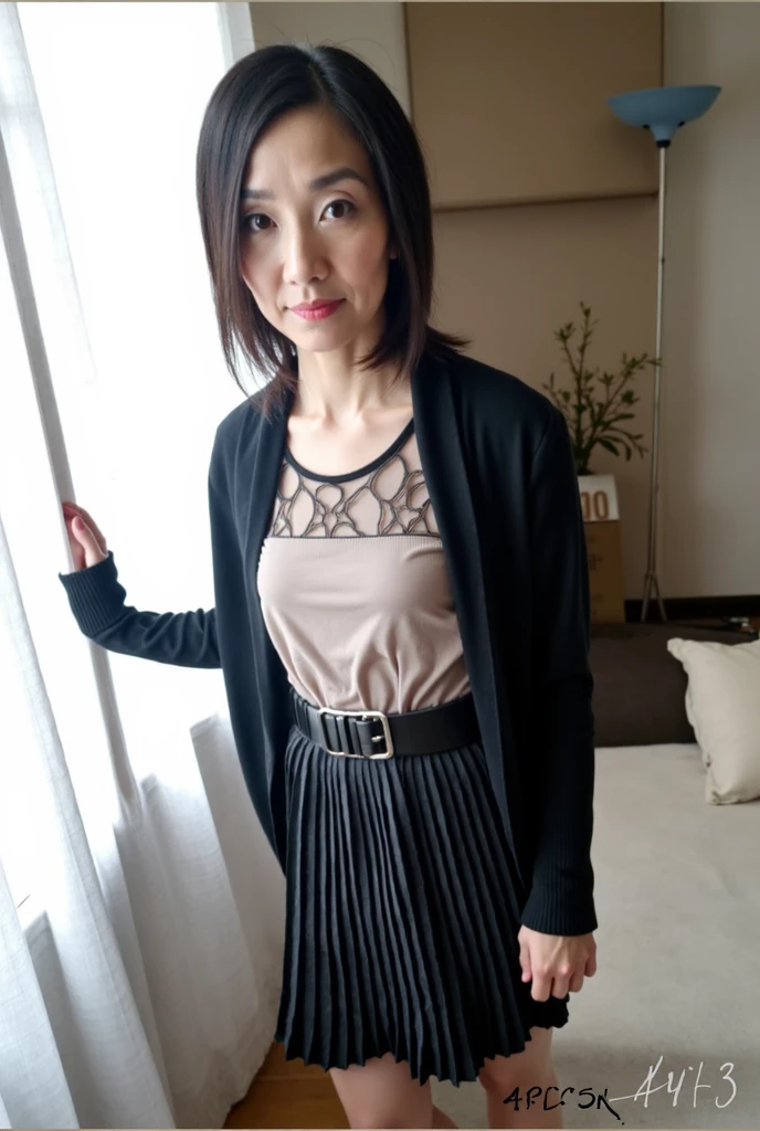 80 year old bewitching mother、 provocative gaze inviting her son ...