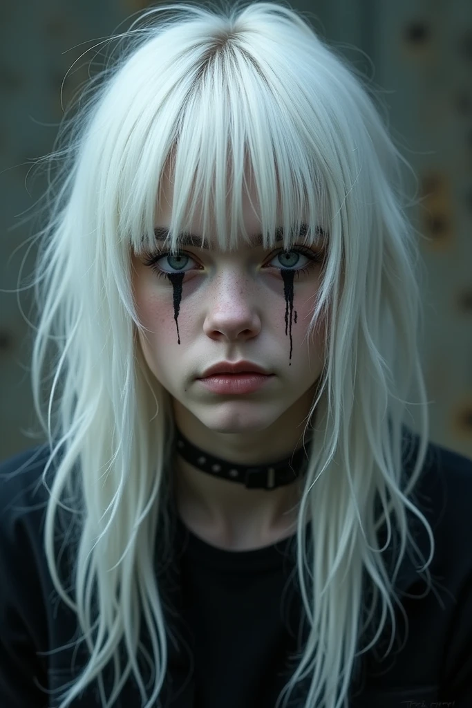 White hair emo - SeaArt AI