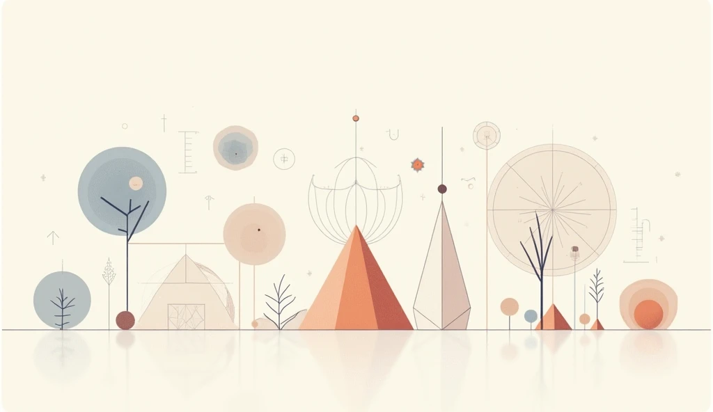 An infographic in 11x17 format horizontally and whose theme is geometry ...