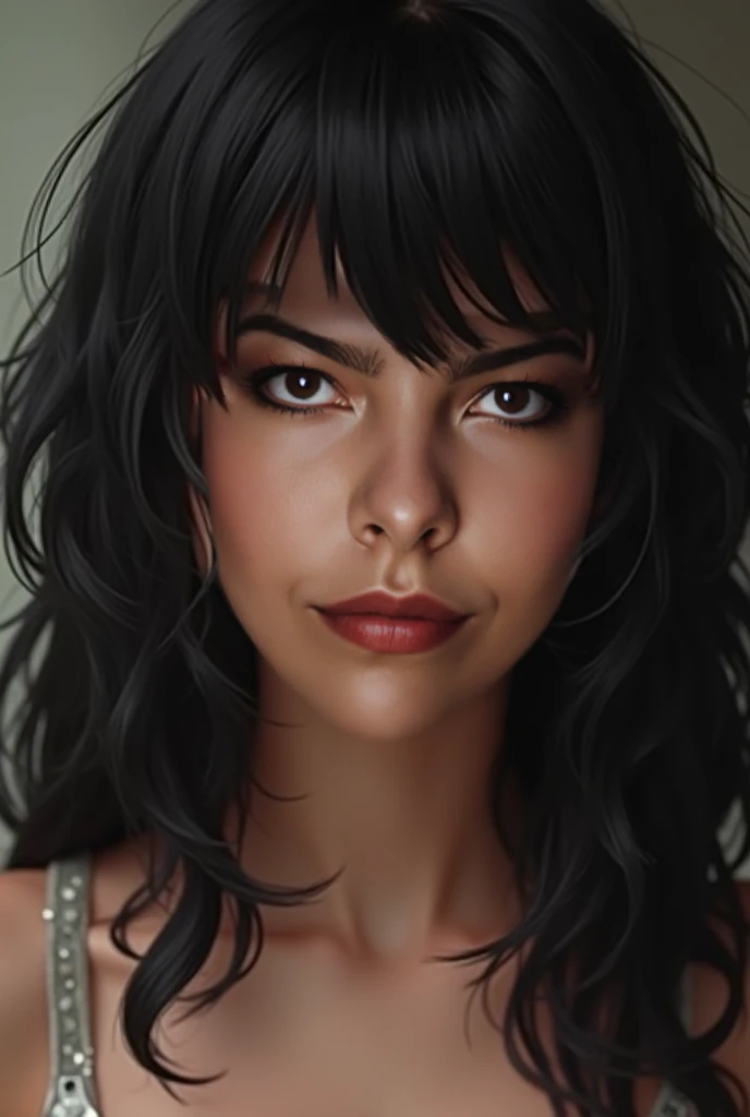 Nsfw with this face, black hair - SeaArt AI