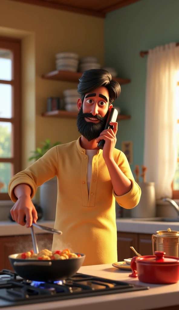 He immediately made a phone call to liza family. cartoon 3d disney ...