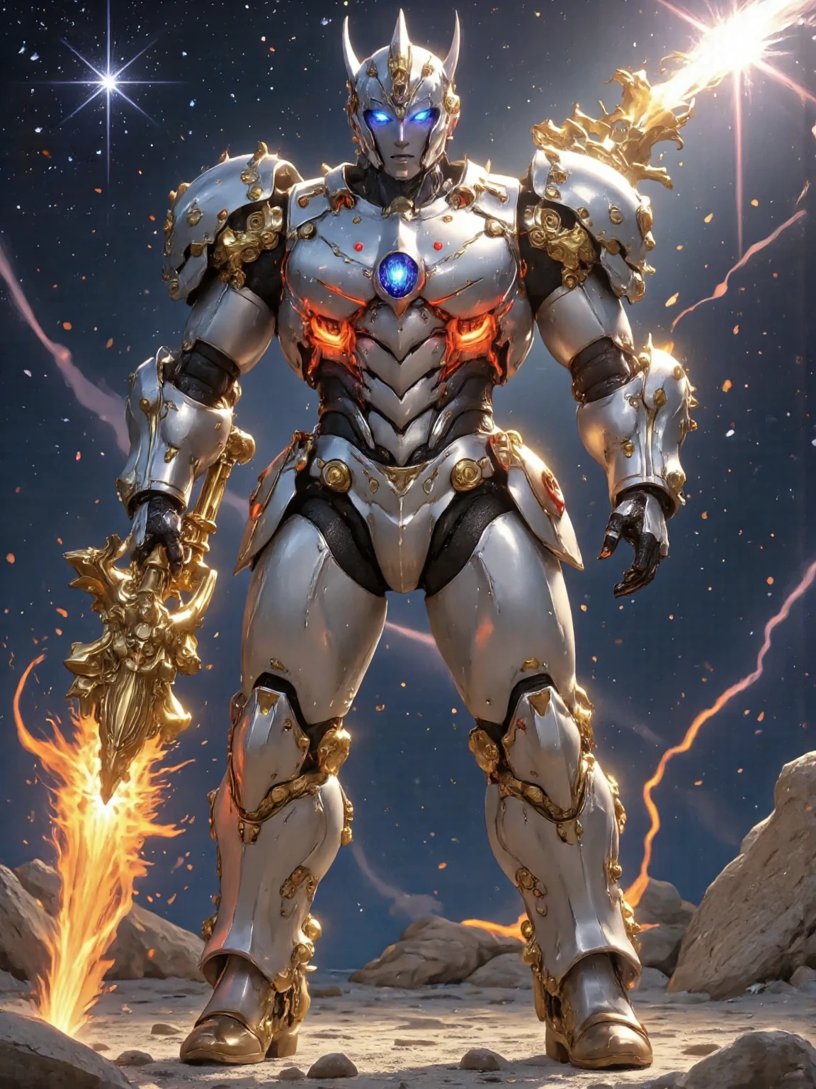 (Full body portrait:1.9)，(Vision:1.8), Star Battlegrounds ， a legendary ...