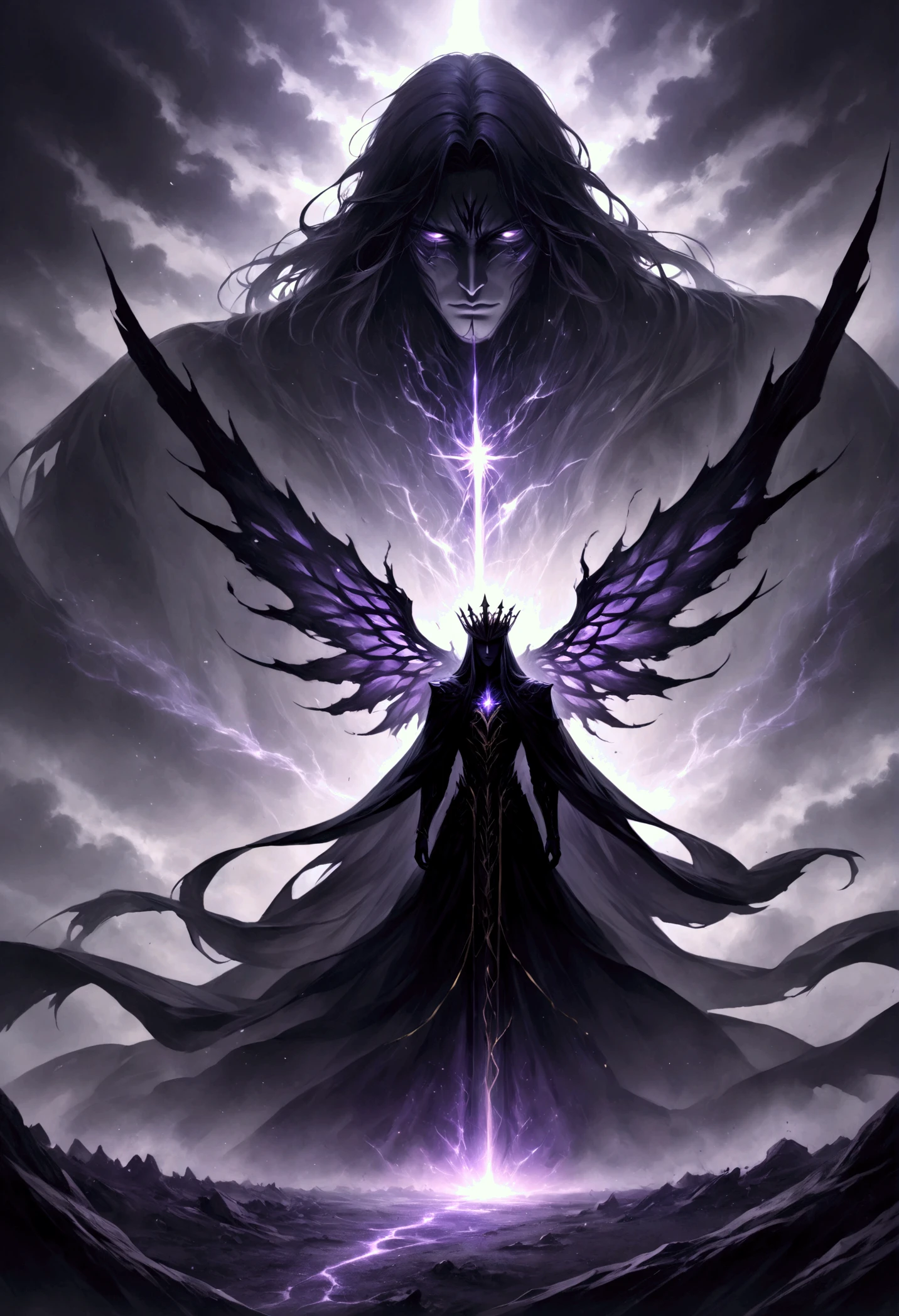 A conceptual depiction inspired by Ashborn from Solo Leveling - SeaArt AI