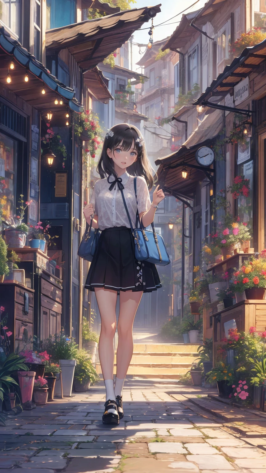 Composition from Head to Toe 、 full body view、Smiles and Sunshine ...