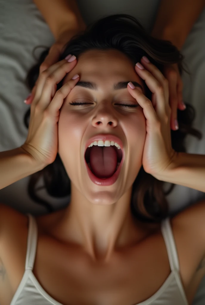 Girl's face during sex while experiencing orgasm , where everything is seen by - SeaArt AI