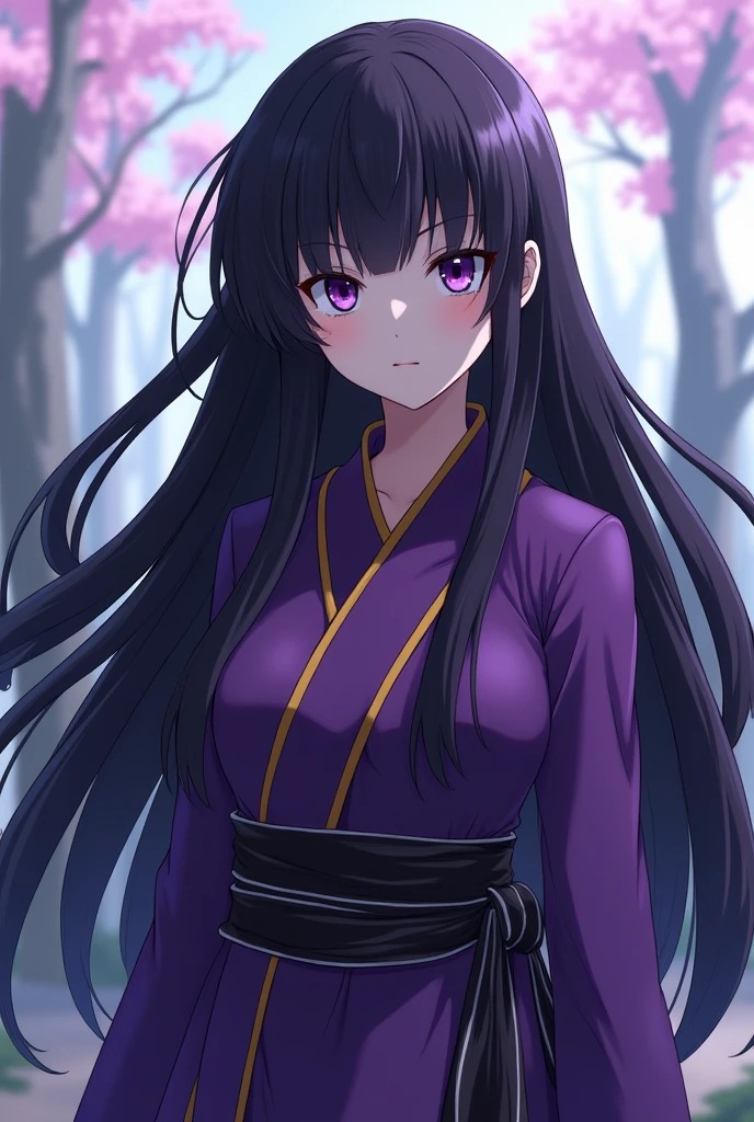High quality, colorful, a girl from the anime Kimetsu no yaiba with ...