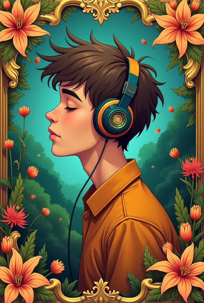 Create a music profile picture based on gilding the lily with a young ...