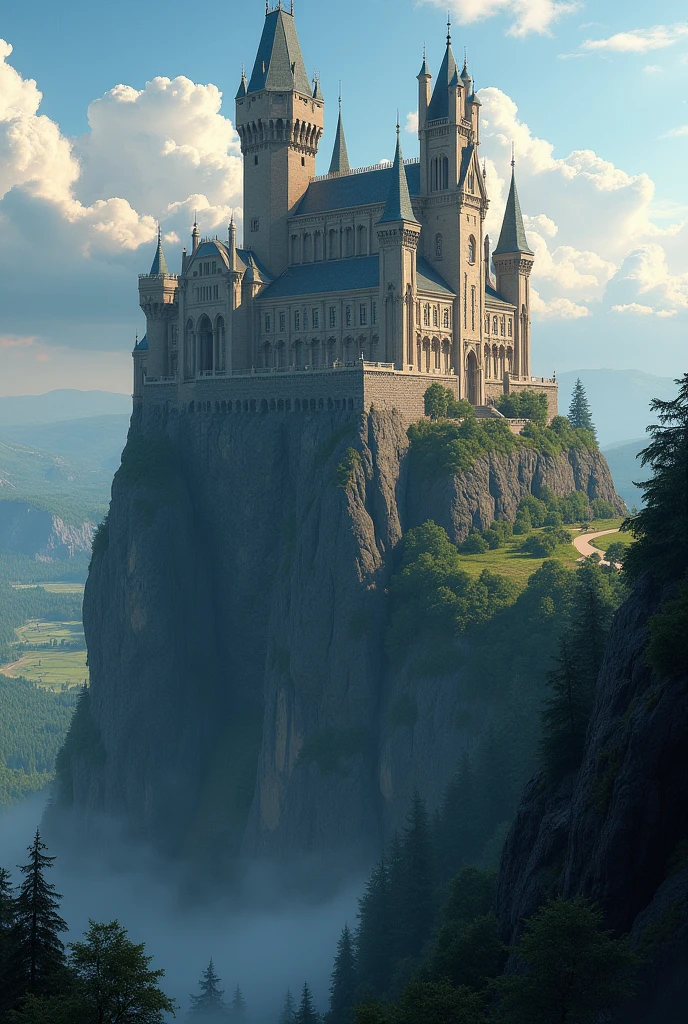 Create a image with a contour castle - SeaArt AI
