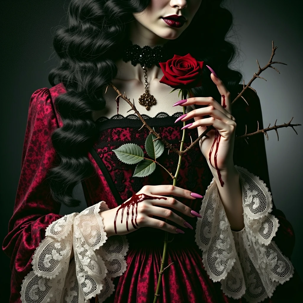 I want a picture like her, but I want it with a mysterious design and with revea - SeaArt AI