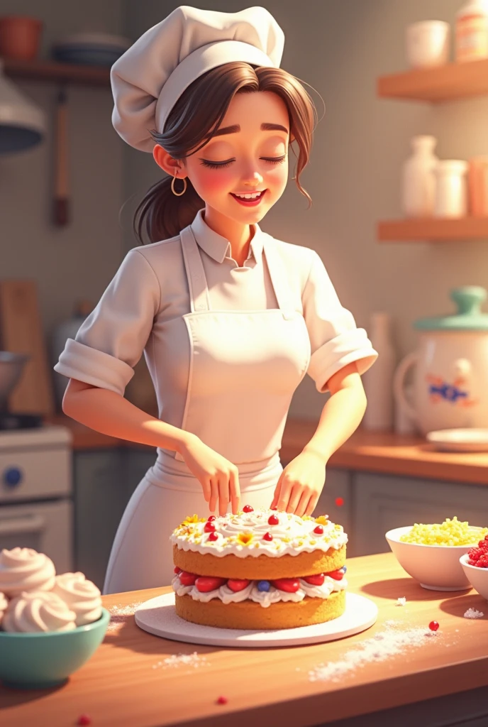 Cake making animation photo - SeaArt AI