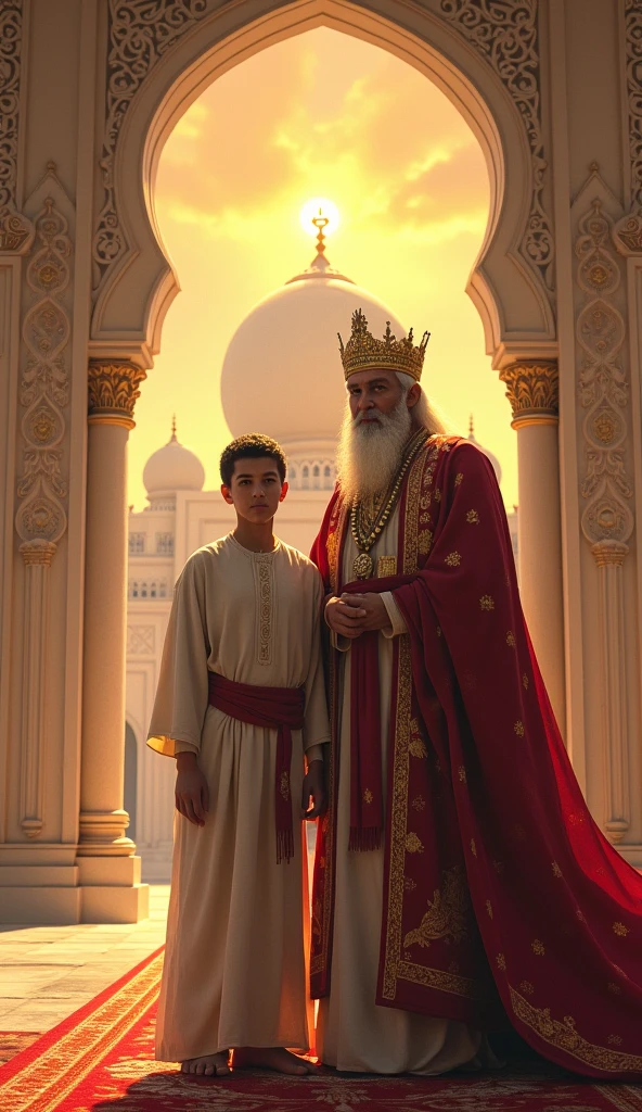 (Islamic) Fade to a serene image of the young man standing proudly next ...