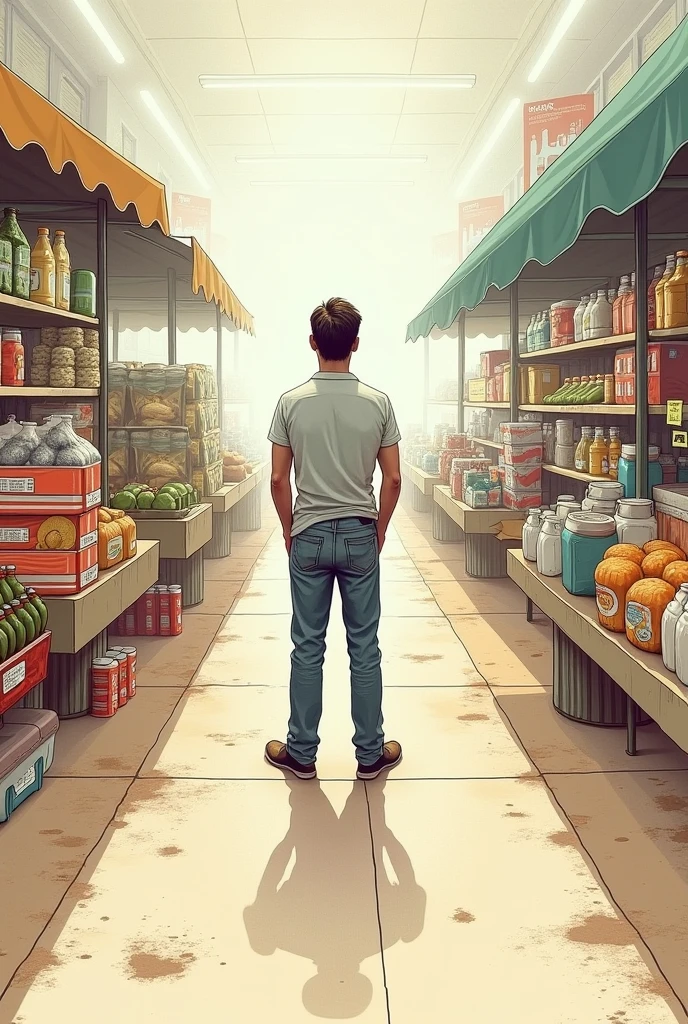 A drawing that represents the choice of price over quality in household ...