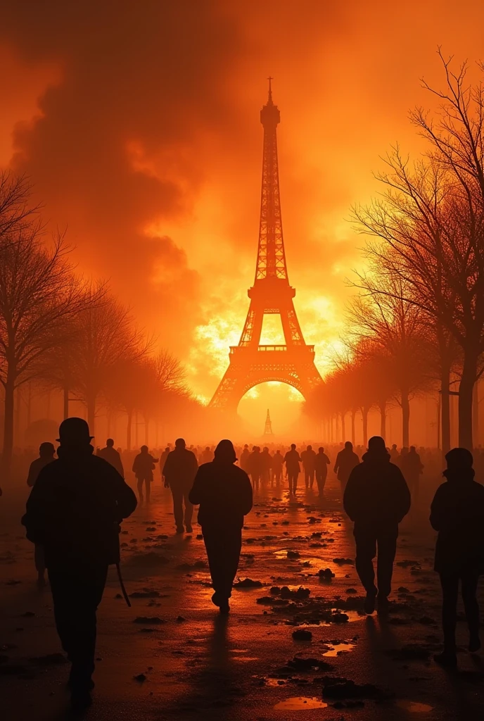 France is burning - SeaArt AI