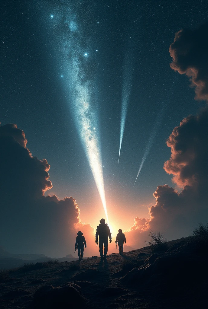 An extraordinary journey across the stars, several comets passing ...