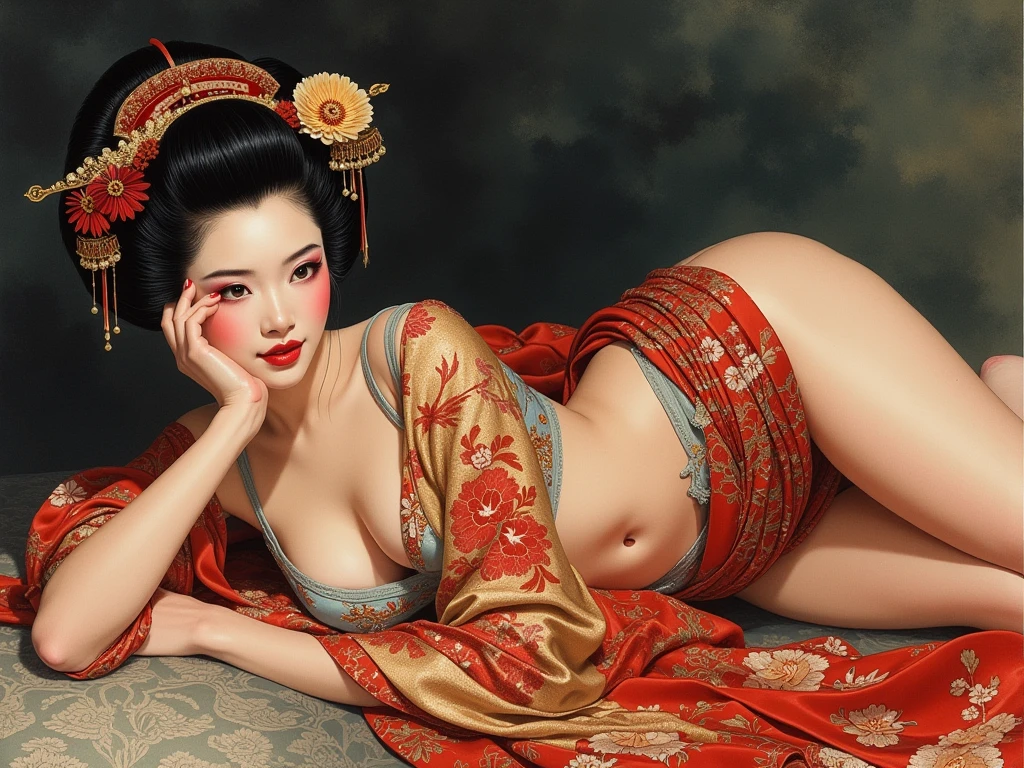 The proportions and detailed textures multicolored brushwork and softened with a - SeaArt AI