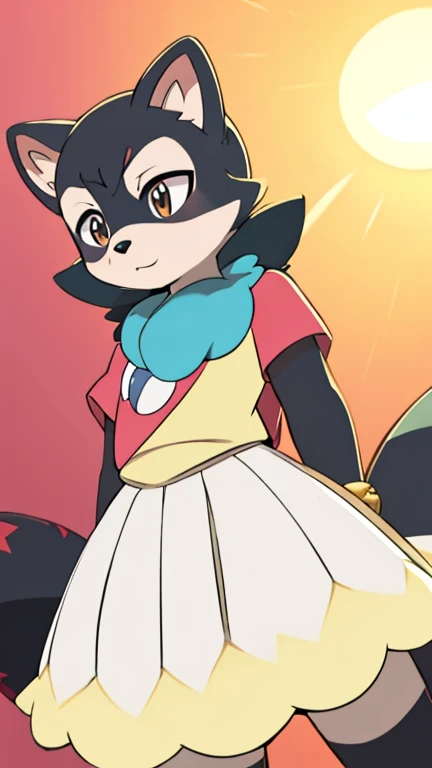 Female furry teenager raccoon 🦝 alola pokemon sun and moon style ...