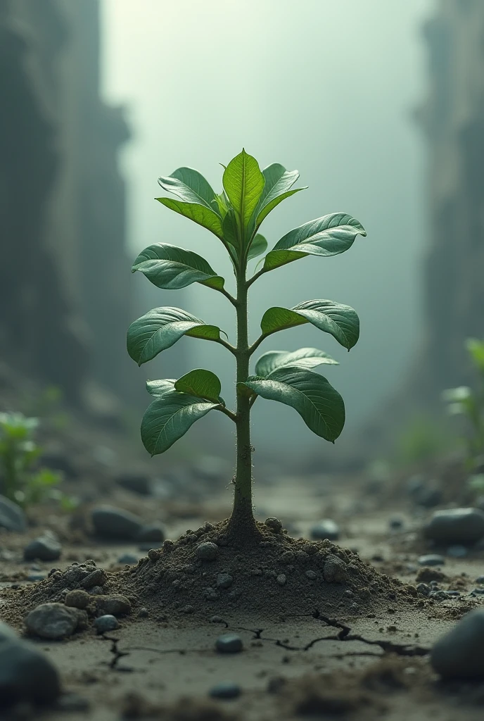 The last plant after an apocalypse - SeaArt AI