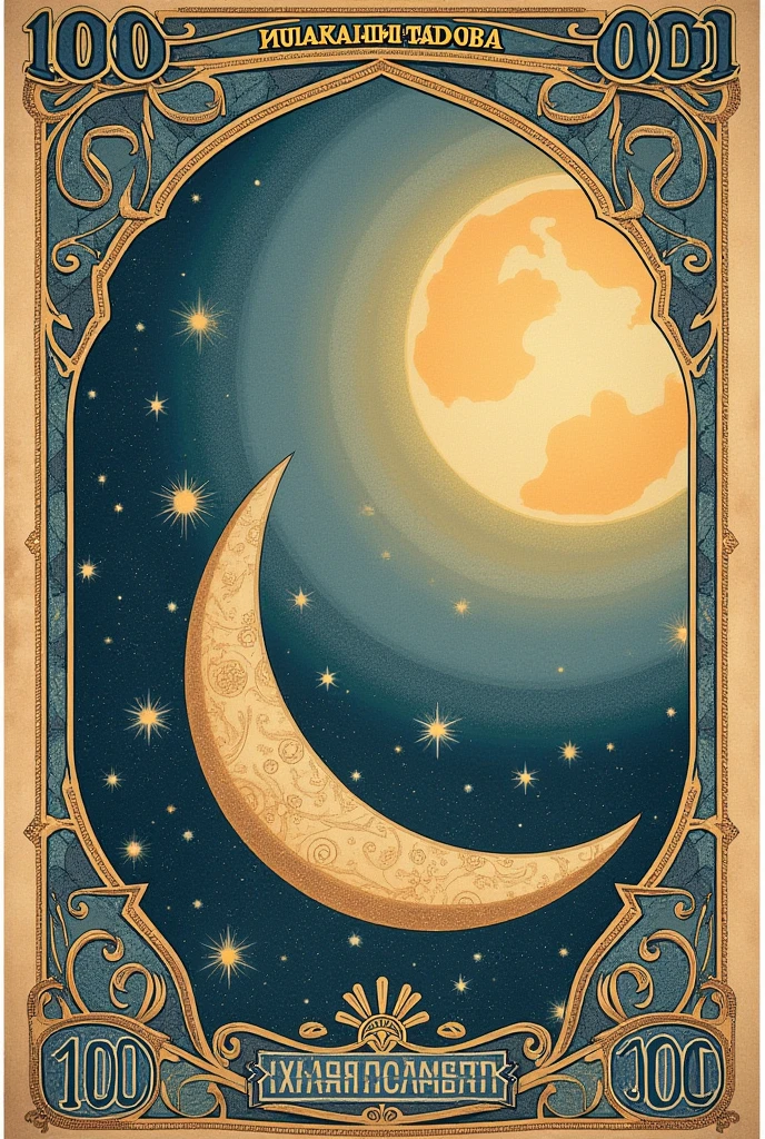 I want to generate a currency note with Crescent on right side of the ...