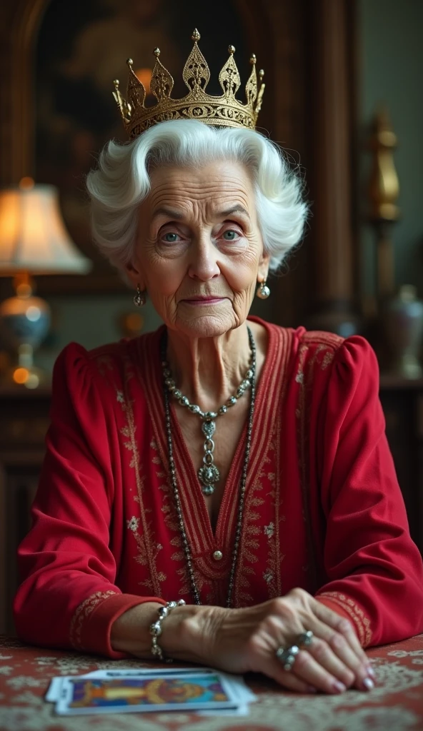 A cinematic photo of an elderly woman with wisdom and mystique - SeaArt AI