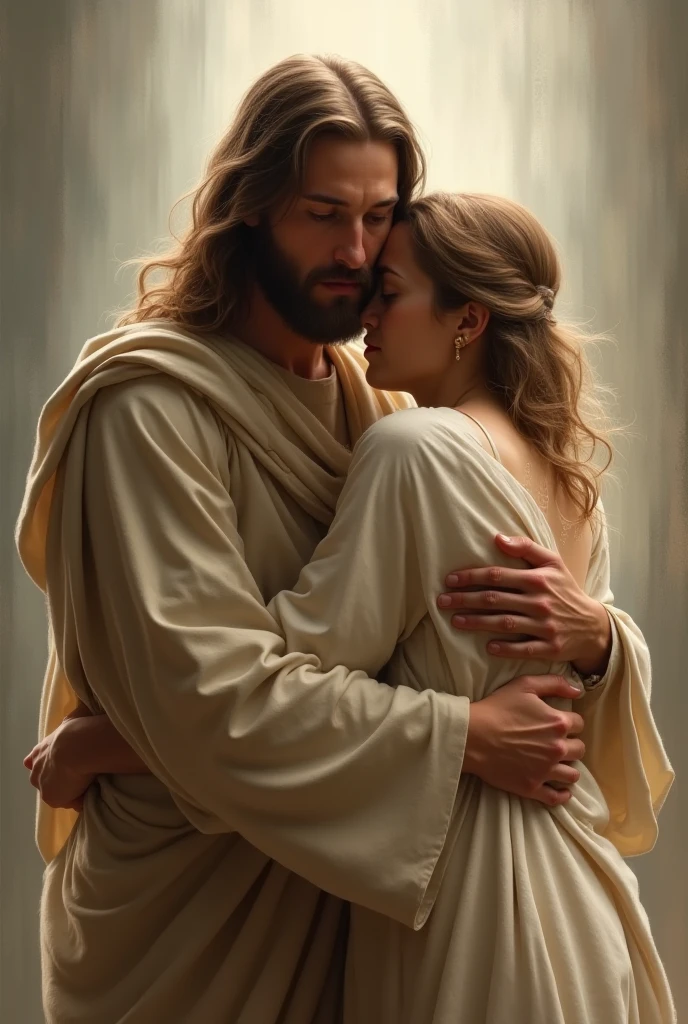 Jesus Christ embracing - SeaArt AI