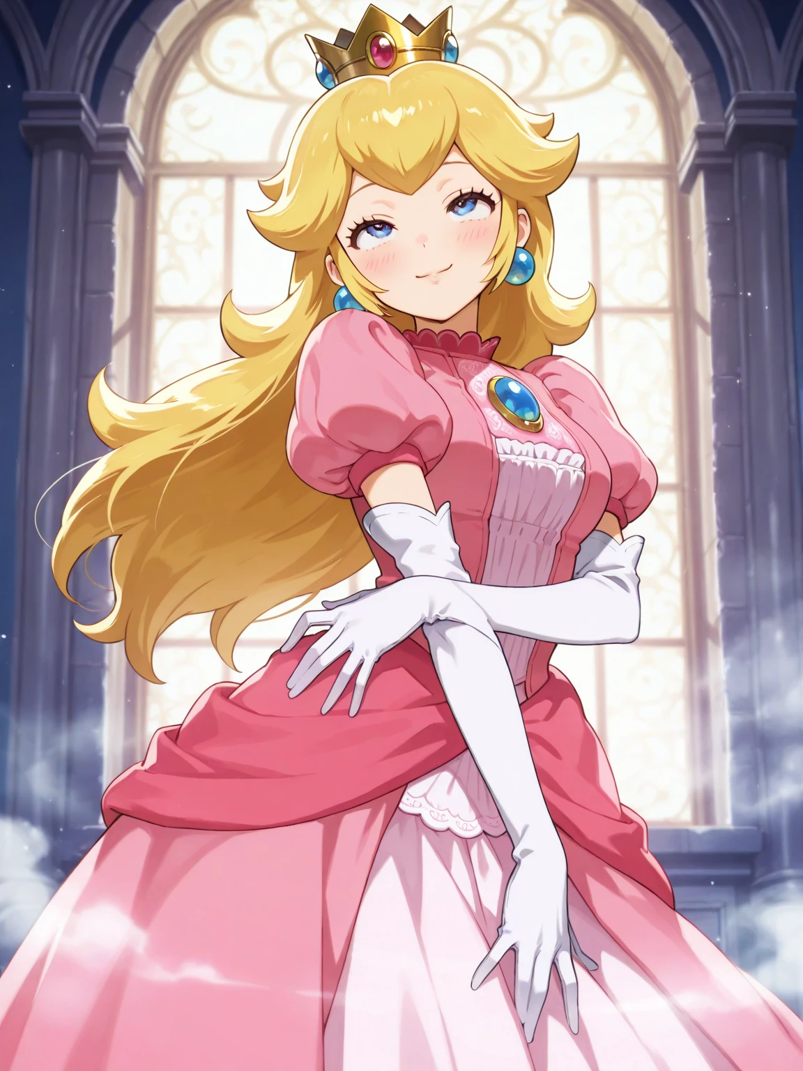 PrincessPeach,princess peach, blonde hair, blue eyes, long hair - SeaArt AI