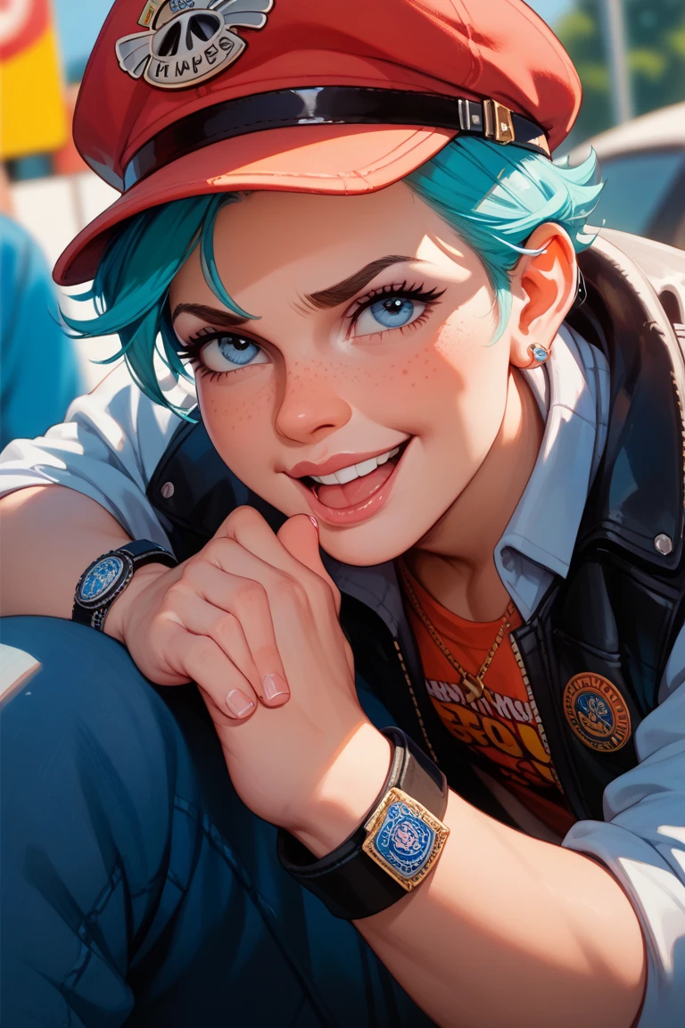 Cartoon Welsh homeless guy saying spare Change - SeaArt AI